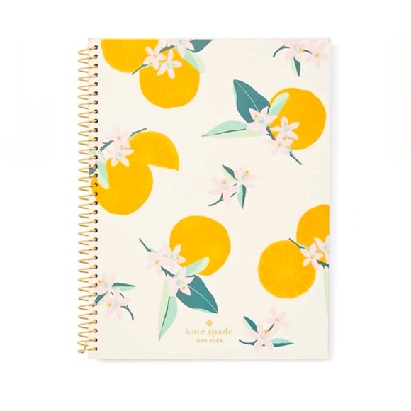 kate spade | Office | Nwt Kate Spade Take Note Orange Toss Spiral ...
